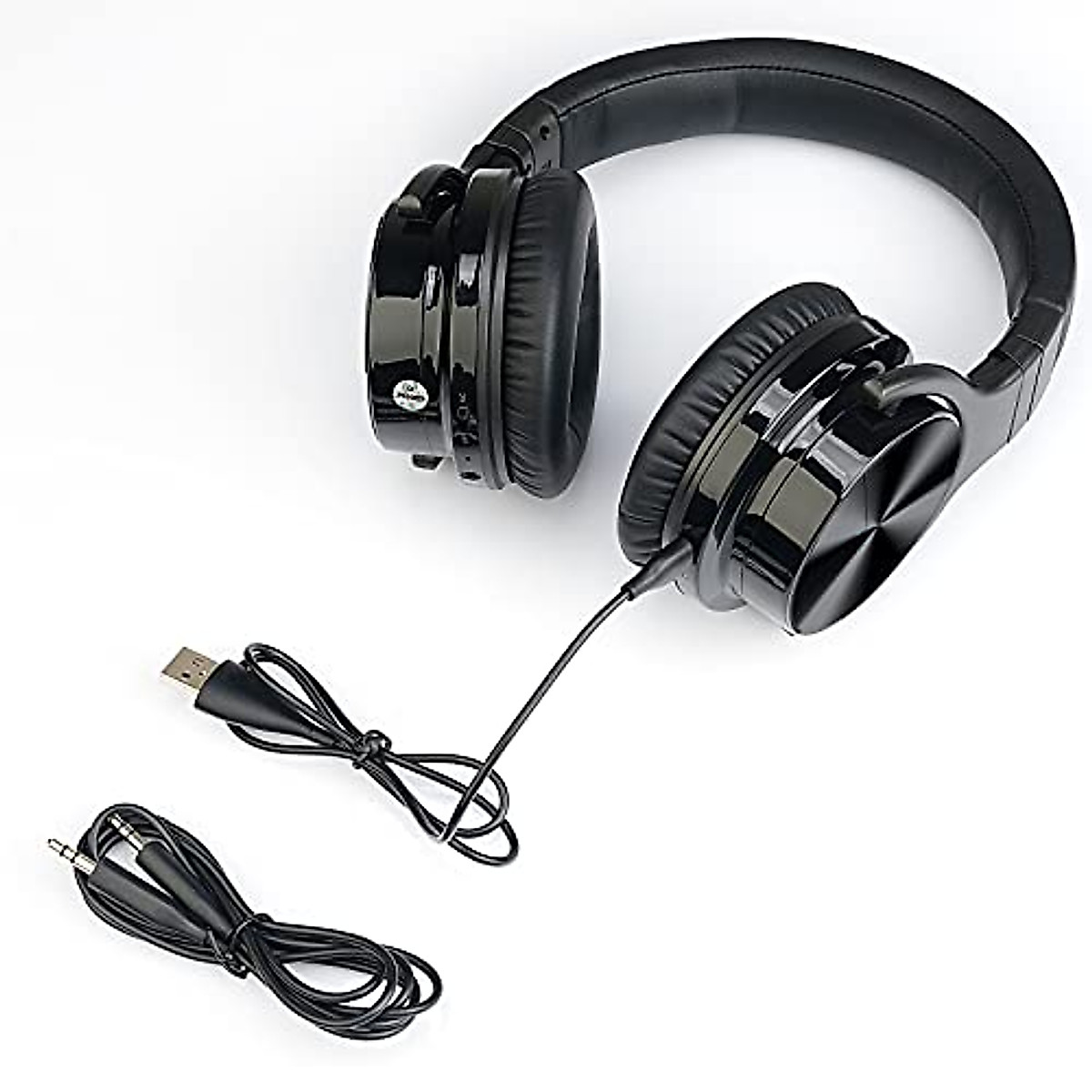 Reverbix E7 PRO Active Noise Cancelling Headphones Overhead Bluetooth with Mic for Phone-Call, Comfortable Wireless & Light Weight, Deep Bass, 35-Hour Battery Life, Bronze Black