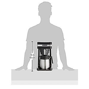 BUNN 55200 CSB3T Speed Brew Platinum Thermal Coffee Maker Stainless Steel, 10-Cup, Black