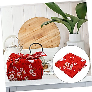 ABOOFAN Outdoor Bento Wrapper Bento Wrapping Cloth Japan Square Twisted Yarn Japanese Wrapping Cloth