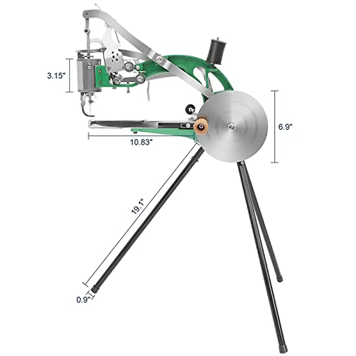 𝐋𝐞𝐚𝐭𝐡𝐞𝐫 𝐒𝐞𝐰𝐢𝐧𝐠 𝐌𝐚𝐜𝐡𝐢𝐧𝐞 Handheld 𝐒𝐡𝐨𝐞 𝐑𝐞𝐩𝐚𝐢𝐫 Heavy Duty Metal Manual Cobbler Stitching Mending with Dual Cotton Nylon Line Canvas for Bags Tents Clothes Quilts Coats