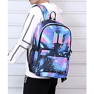 Yongshida Kpop Fashion BTS Jimin SUGE JIN JHOPE TAEHYUNG V Jungkook Colleage Book Bag Stardust Backpack BTS Merchandise