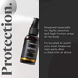 MANSCAPED® The Crop Reviver™, Hydrating & Refreshing Men's Body Toner Spray, Cooling Groin Spritz with Soothing Aloe Vera, 1.89 oz (2 Pack)