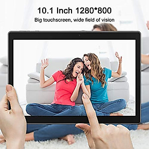 Winsing Android Tablet 10 Inch with 32GB Storage, 1280x800 IPS Touchscreen, Long Battery Life, Support Microsoft Office Software, Wi-Fi, Bluetooth 4.2, Black