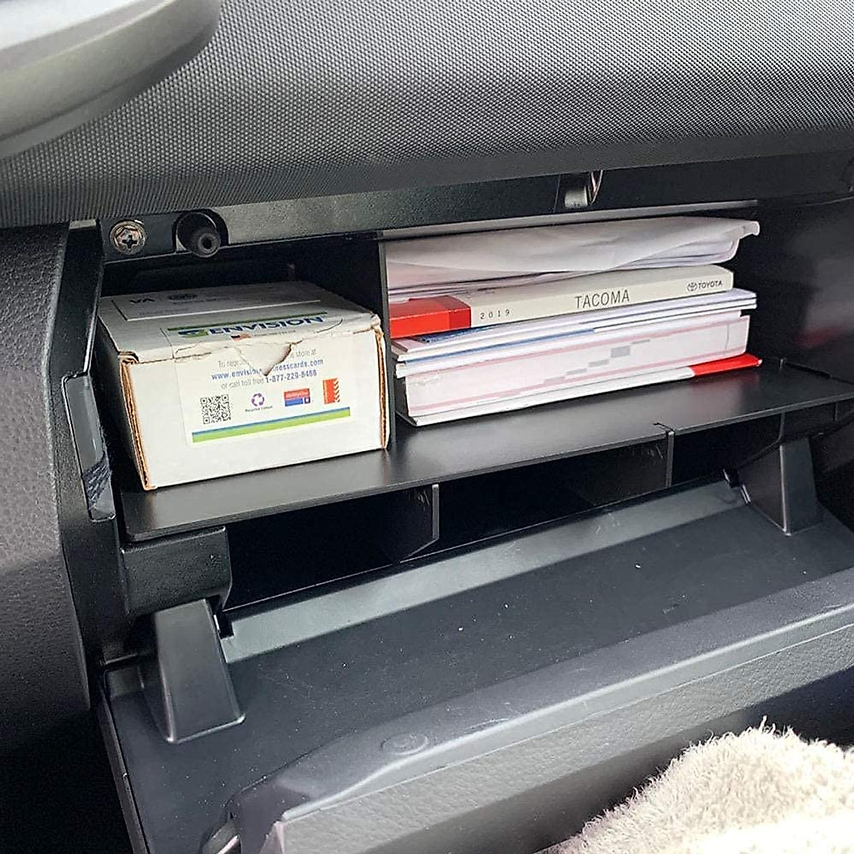 EDBETOS 3rd Gen Tacoma Accessories for Toyota Tacoma 2016 2017 2018 2019 2020 2021 2022 2023 Center Console Organizer Divider and Glove Box Organizer Armrest Interlock Secondary Storage ABS Material