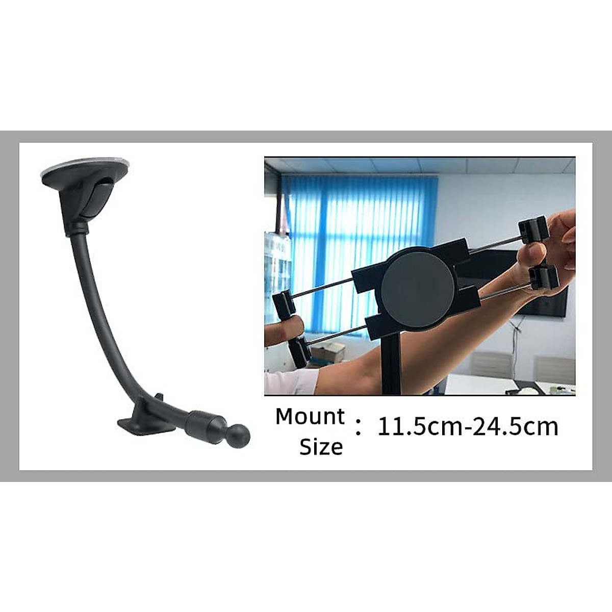 MagicHold 360 Degree Rotating Double Hold Car Mount Holder Compatible with Ipad Mini, IPAD Air, Ipad Pro 9.7 10.5 Inch, iPhone ,Tablets or Smartphone 3 to 11 Inch