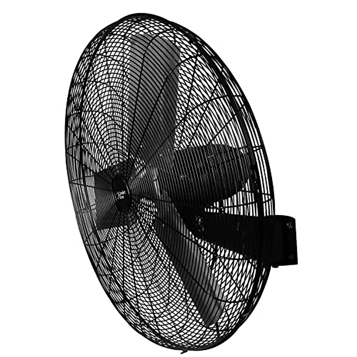 Comfort Zone CZHVW30EX 30” 2-Speed Oscillating High Velocity Industrial Wall Fan, All-Metal Construction, Adjustable Tilt, Steel Mounting Bracket with Adjustable Angle, Aluminum Blades, Black