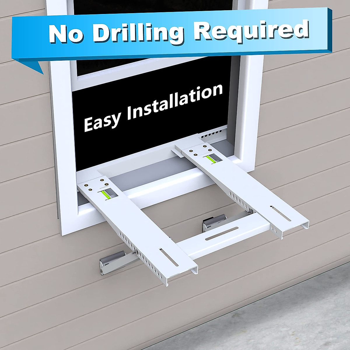 Air Jade Window Air Conditioner Bracket, Drill-Less Window AC Support Heavy Duty, Easy Installation No Drilling Required, Up to 200 lbs