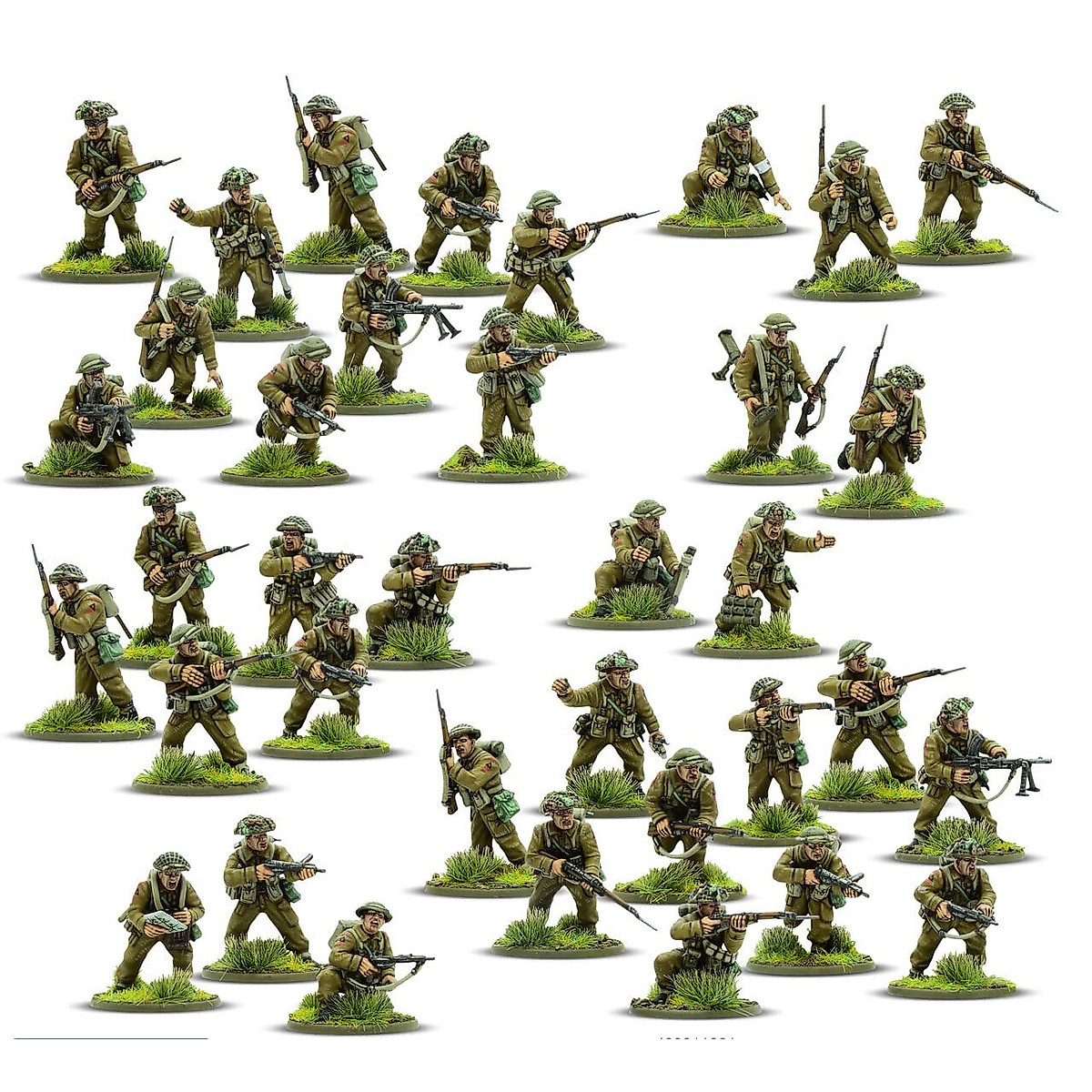 WarLord Bolt Action British & Canadian Army 1943-1945 Starter Set 1:56 WWII Military Table Top Wargaming Plastic Model Kit 402011020