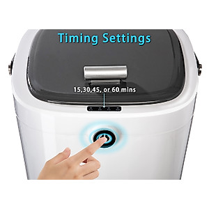 TMWINGS Towel Warmers for Bathroom Bucket，Luxury Large Spa Towel Hot Warmer Bucket Style-Hot Towels in 10 Minutes-Fits Up to Two Oversized Towels - Bathrobe, Towel, Blanket-Gray