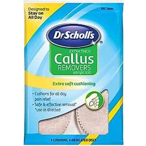 Dr. Scholl's Extra Thick Callus Removers 4 Cushions ea.(Packs of 6)