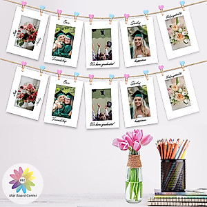 Mat Board Center, 40 Pack White 5x7/8x10/11x14 Picture Mats with White Core Bevel Cut