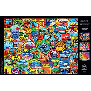 Buffalo Games - Lewis T. Johnson - National Park Patches - 1000 Piece Jigsaw Puzzle for Adults -Challenging Puzzle Perfect for Game Nights - Finished Size is 26.75 x 19.75