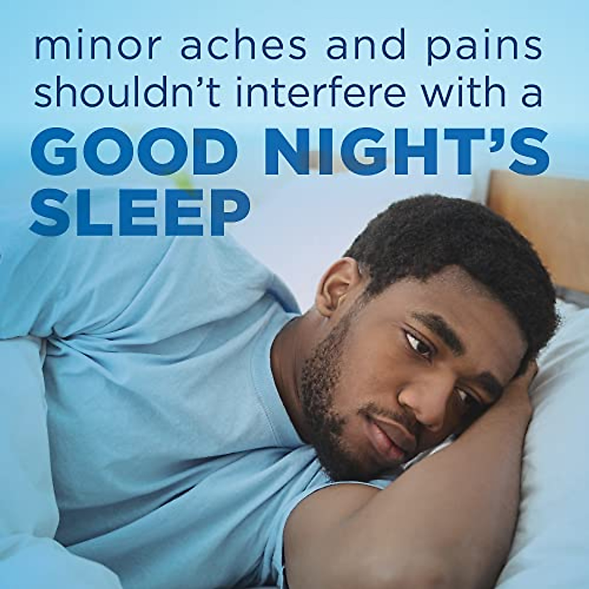 Amazon Basic Care Ibuprofen PM, Ibuprofen and Diphenhydramine Citrate Tablets, 200 mg/38 mg, Pain Reliever (NSAID)/Nighttime Sleep-Aid, 120 Count