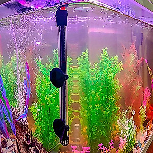 Aquarium Heater Submersible 50W/200W/300W Fish Tank Water Heater Adjustable Temperature Thermostat for 15 30 55 75 Gallon Freshwater Saltwater Fish Betta Tanks with 2 Suction Cups (300W)