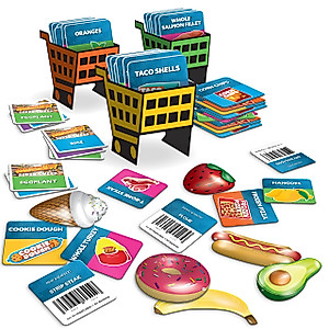 Supermarket Sweep Game, Race Against Time, Grab The Priciest Products to Win, Question Categories from TV Show, Aisle of Champions, On Your Carts, Get Set, Go, Ages 12+