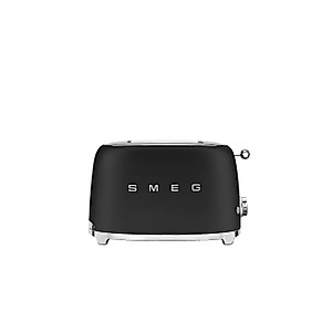 SMEG 2 Slice Toaster with Sandwich Racks, Black