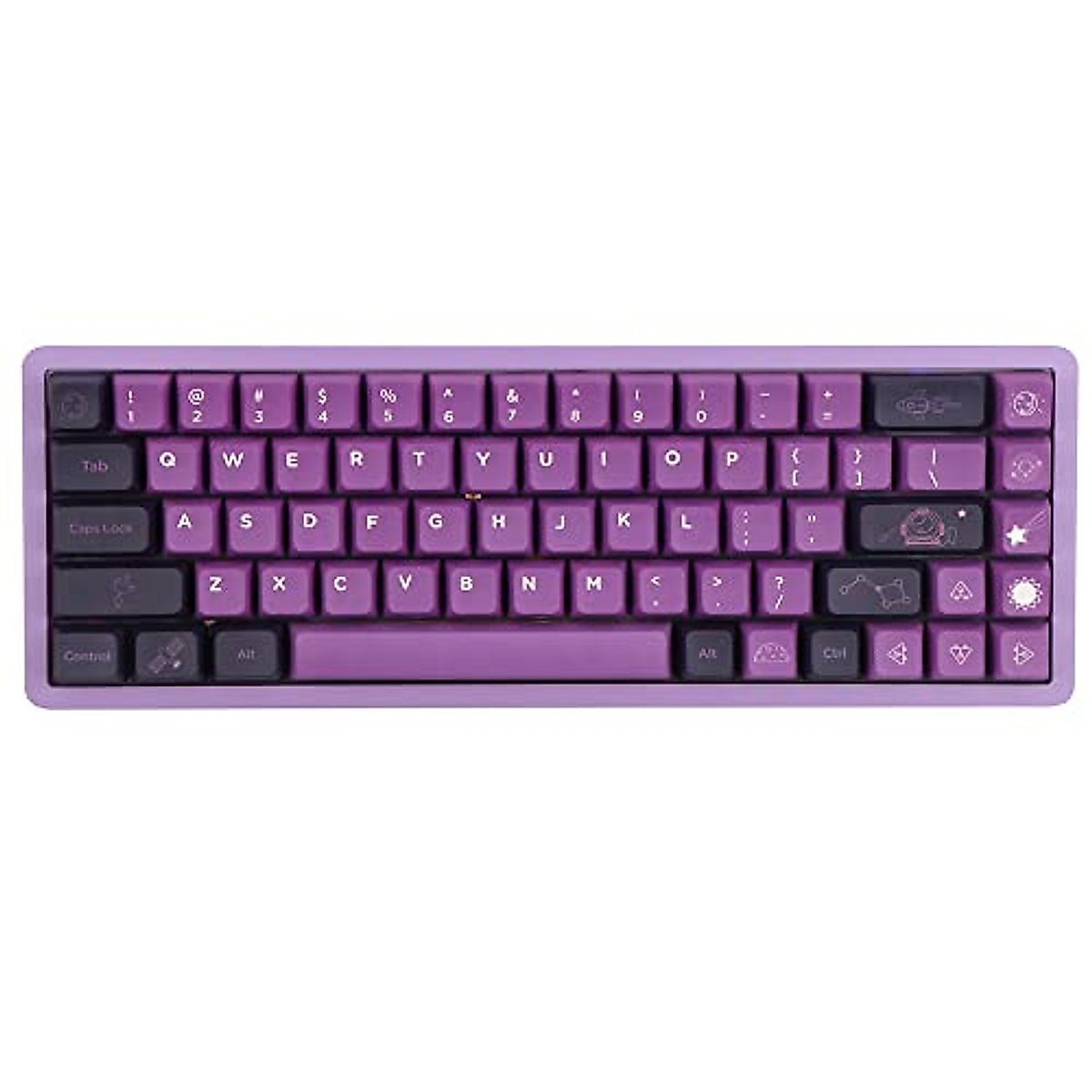 EPOMAKER Space Travel 147 Keys MDA Profile ANSI/ISO PBT Dye Sublimation Keycaps Set for Mechanical Gaming Keyboard, Compatible with Cherry Gateron Kailh Otemu MX Structure