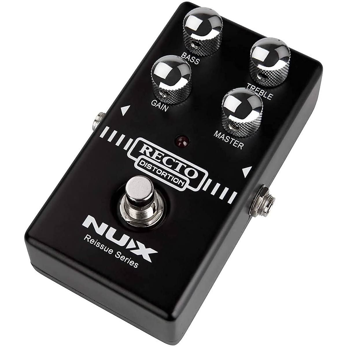 Briskdrop NUX Recto Distortion Guitar Effect Pedal Bundle with 2 Patch Cables and 6 Dunlop Picks, RectoBundle2