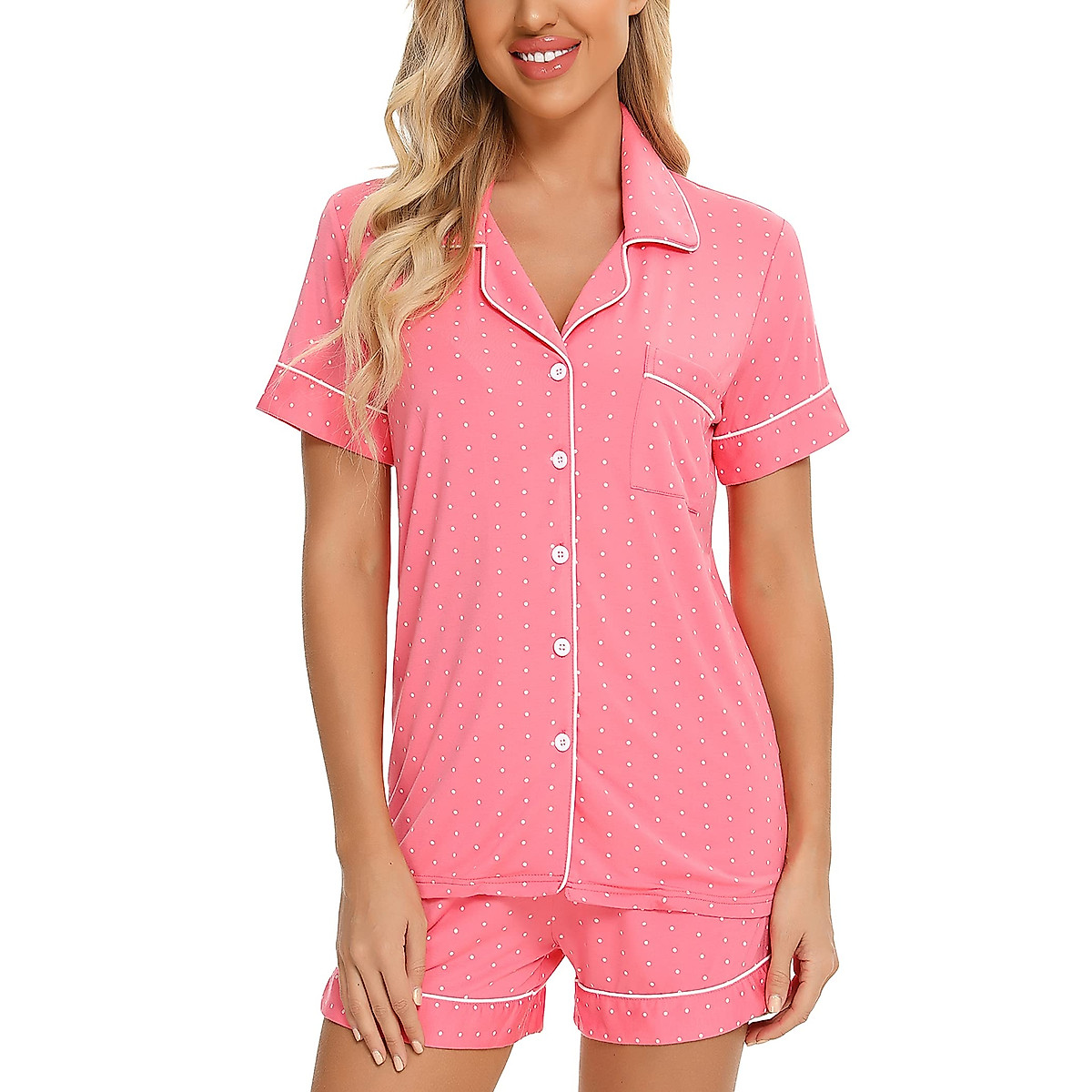 Leikar Roller Rabbit Pajamas For Women Ladies Pajamas Sleepwear Button Down Pjs Bride pajamas