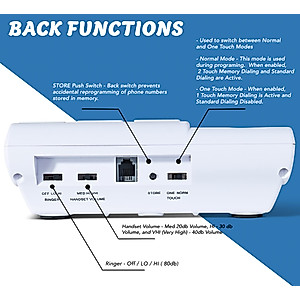 Future Call FC-0613 Best Landline Phones for Seniors, Landline Phone for Hearing Impaired Seniors, Dementia Products for Elderly, Alzheimers Products, Big Button Telephone for Seniors, 10 Picture Keys