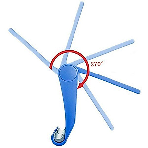 Pokanic Cell Phone Multi-Angle Stand Holder Mount Cradle Organizer Charger Station Tablet Desktop Bed Office School Kitchen Travel Foldable Portable Adjustable Universal Smartphones (Blue)