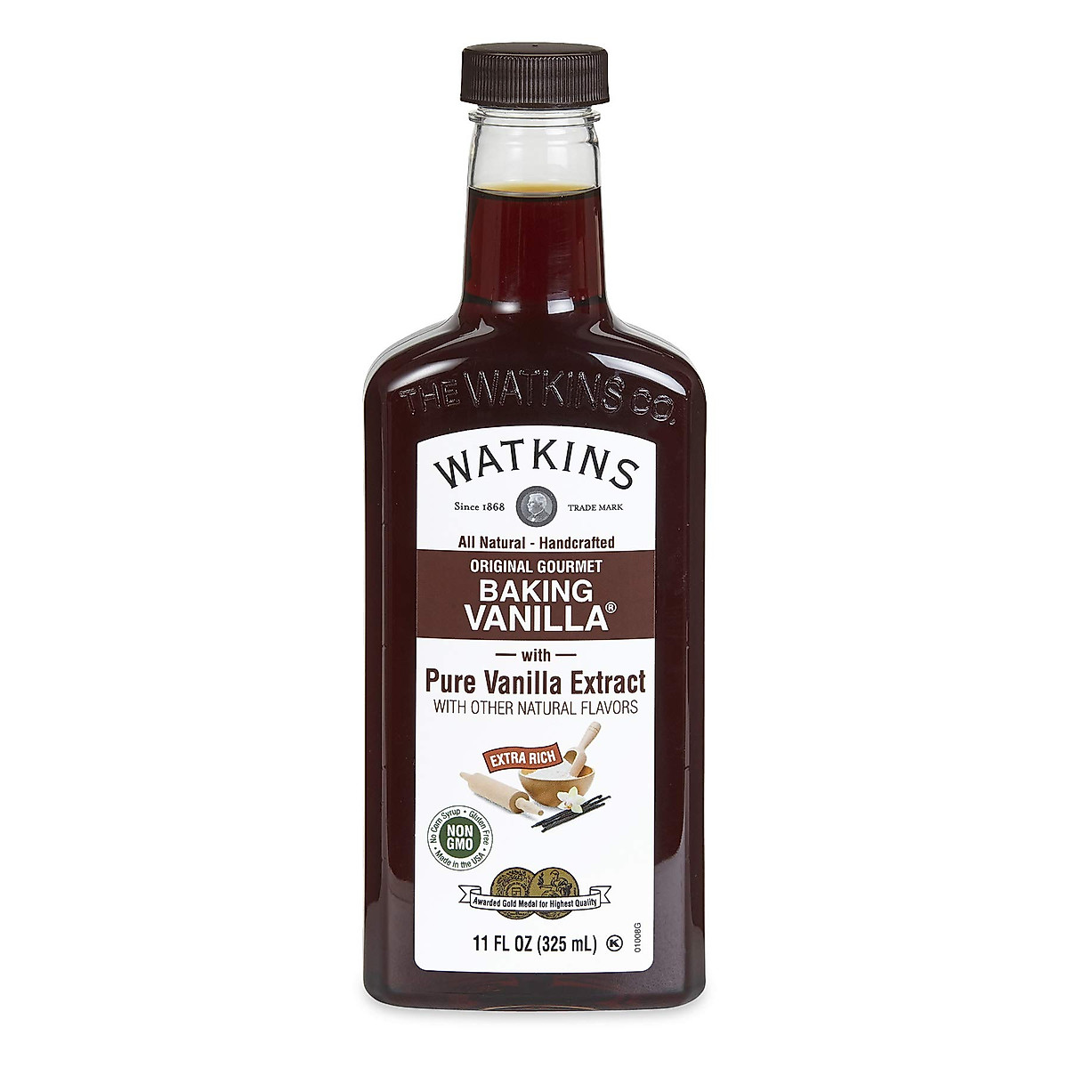 Watkins All Natural Baking Vanilla (11 oz) and Butter Extract (11 oz) Bundle