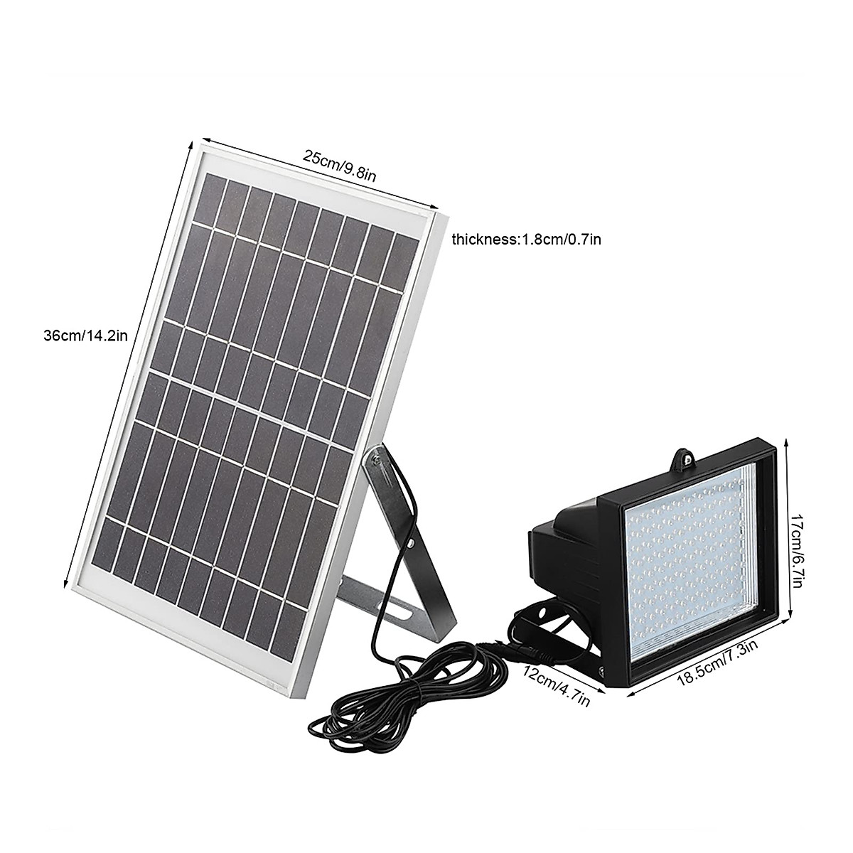 Solar Lamp Wall Light 108 LED Solar Light for Home Garden Yard Business Sign Parking Lot