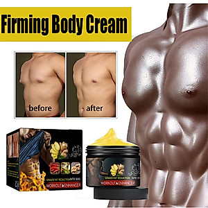 50g Rockpecs Ginger Cream, Gynecomastia Firming Ginger Cream, Ginger Abdominal Cream, Firming Body Cream, Tummy Tightening Cream, Chest Belly Fat Remove Cream (5pc)