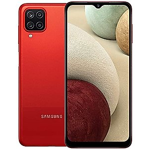 Samsung Galaxy A12 Nacho (32GB, 3GB) 6.5" HD+, Quad Camera, 5000mAh Battery, GSM Unlocked Global 4G Volte (NOT VERIZON/Boost) International Model A127F/DSN with Fast Car Charger Bundle (Red)