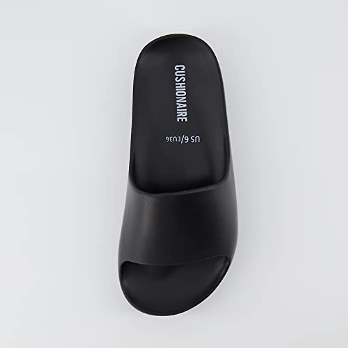 CUSHIONAIRE Women's Ninja platform slide sandal with +Comfort, Black 10