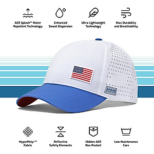 Alter Ego Running Trotter Splash RWB Flag - Durable, Lightweight, Breathable Premium Hat (RWB Flag, Medium)