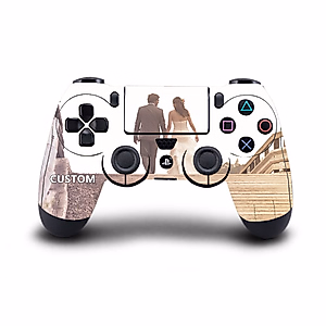 Custom Vinyl Skin Sticker Decal Cover for PS4 Controller with Your Own Personalized Photos or Game Screenshots
