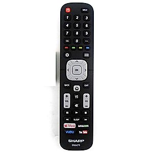 Original Sharp EN2A27S TV Remote Control For Sharp Smart LCD HDTV Televisions (Renewed)