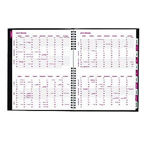 Brownline CoilPro 14-Month Ruled Monthly Planner, 11 x 8.5, Black Cover, 14-Month (Dec to Jan): 2022 to 2024