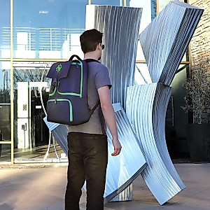 ENHANCE Console Gaming Backpack Compatible with Xbox Series X , Xbox Series S - Xbox Series X Carrying Case with Compartments for Controllers, Games & Accessories - Headset Storage , Zippered Pockets