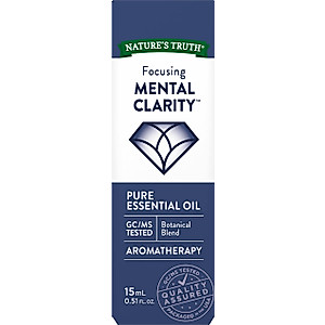 Nature's Truth Essential Oil, Mental Clarity, 0.51 Fluid Ounce, Clear