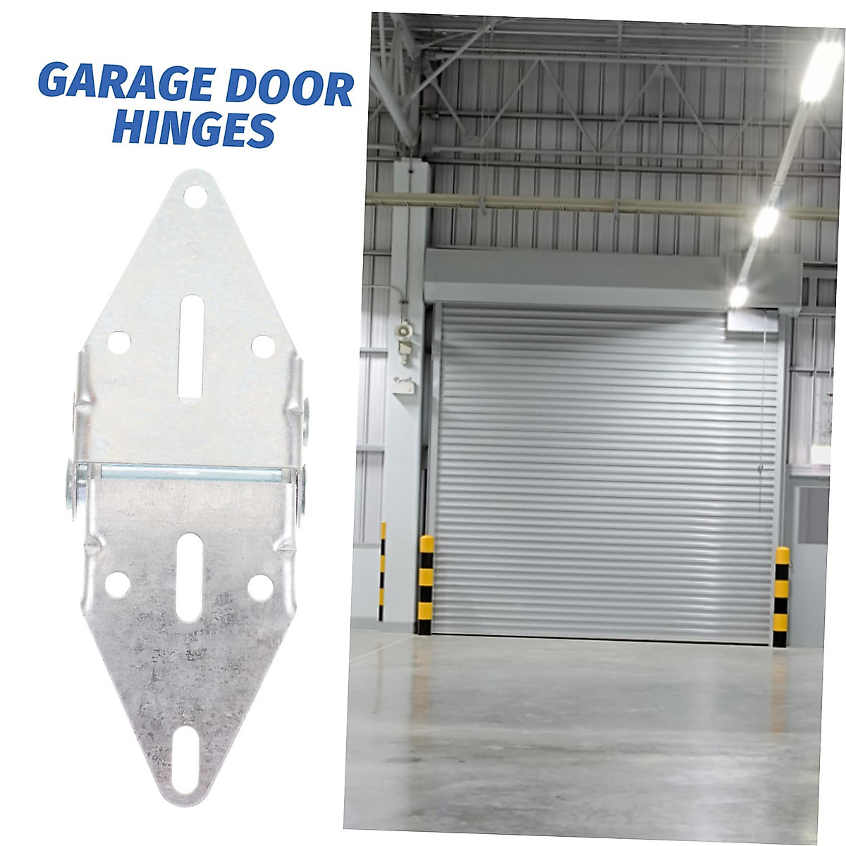 Angoily 6pcs Iron Garage Door Hinges Fix Garage Door Parts Heavy Duty Replacement Hinges