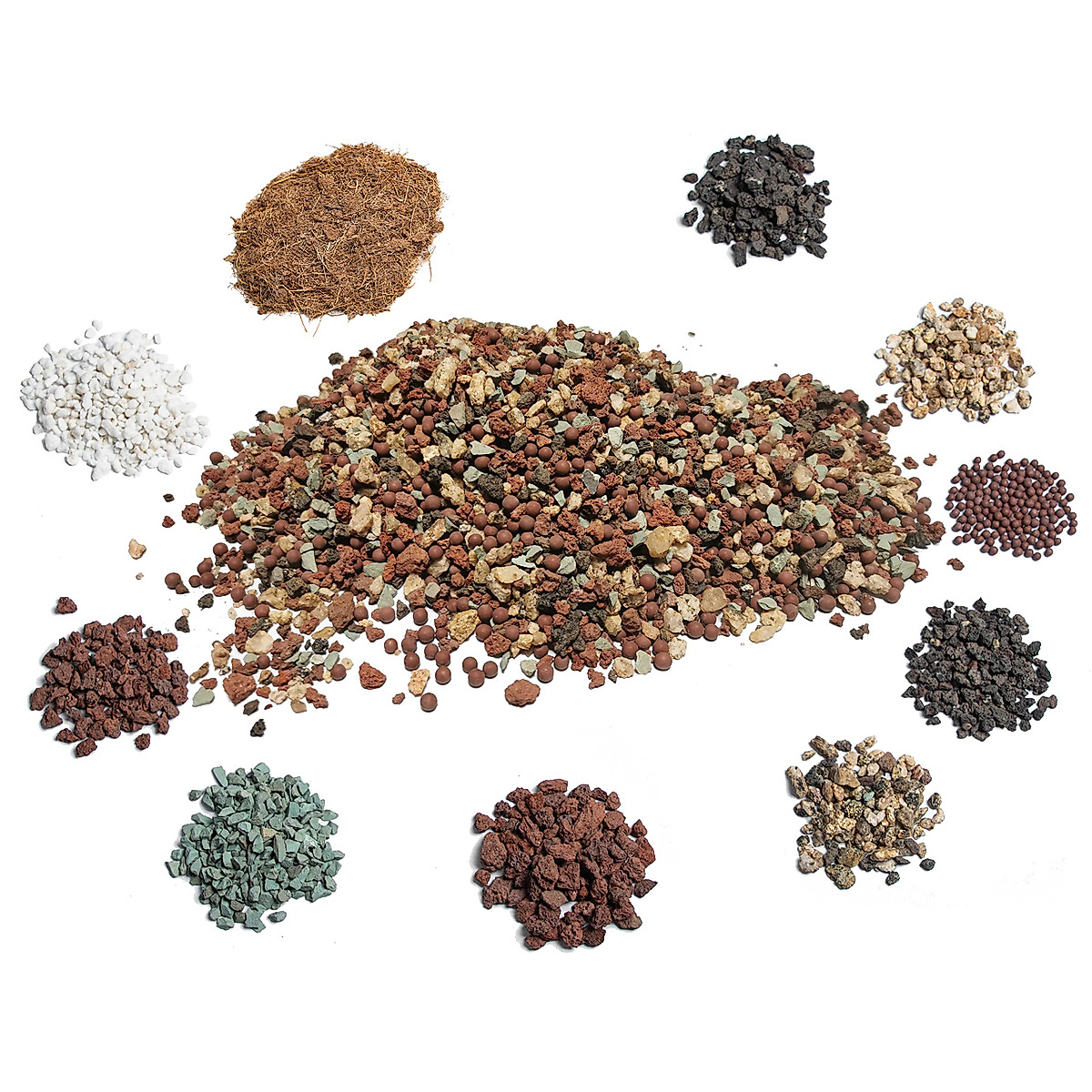 Bonsai Succulent Soil Potting Mix Ready to use Azalea Orchid Grow Potting Soil Plant Decorative Cover for Cactus 2.2LB Perlite Pumice Lava Rocks for Plants