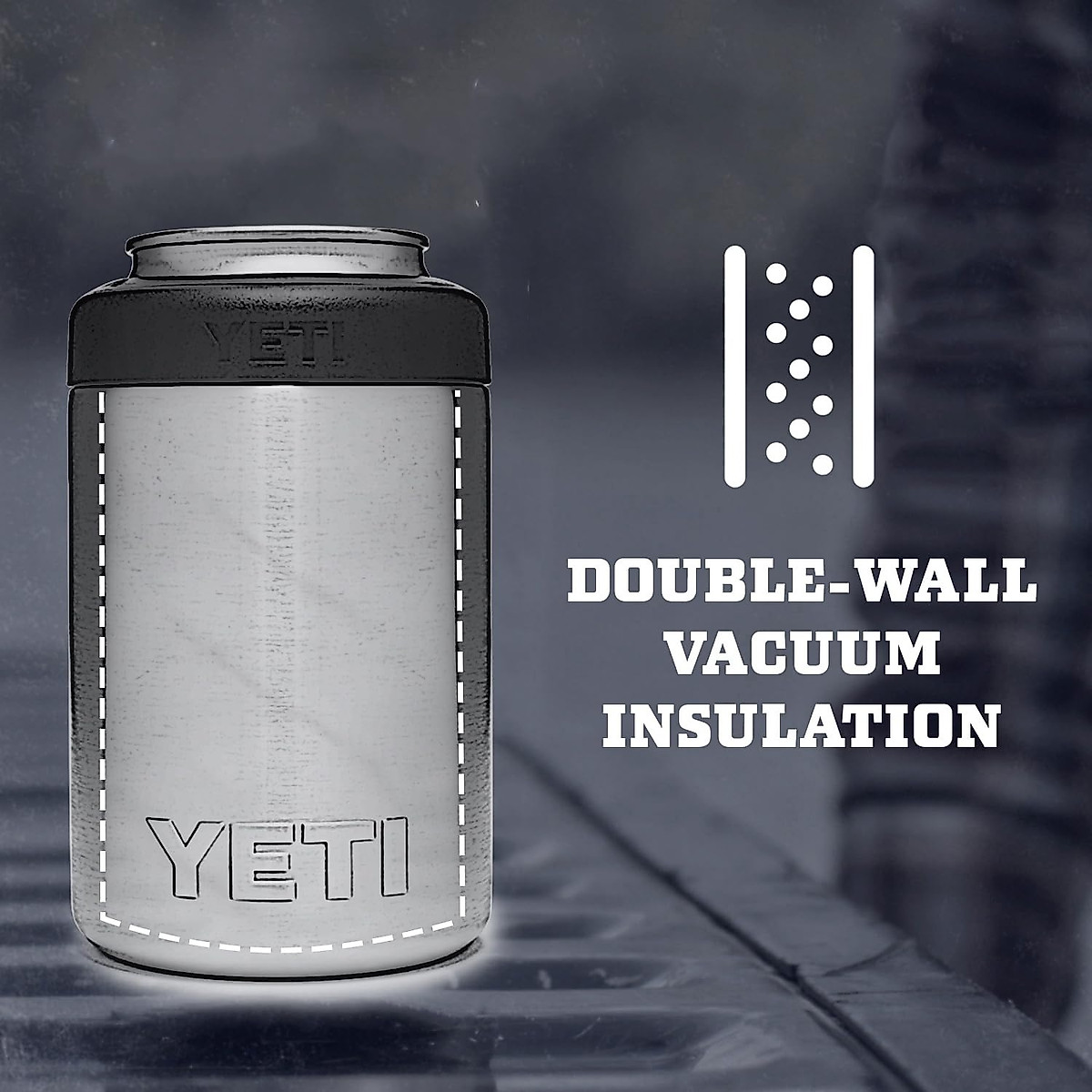 YETI Rambler 12 oz. Colster Can Insulator for Standard Size Cans, Camp Green (NO CAN INSERT)