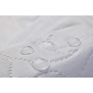 L.A. Baby 4 Sided Changing Pad Size: 30" White Polyester Quilted Waterproof Fits Most Changers Dressers Newborn And Up