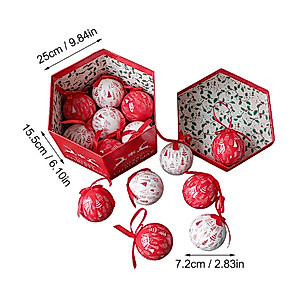 QAZIUY Christmas Balls Ornaments Set Hanging Christmas Baubles Christmas Plastic Ball Christmas Tree Ball Set for Birthday Halloween Holiday Wedding Decorations