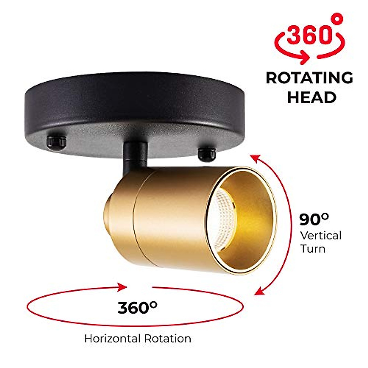 VidaLite LED Monopoint Sconce Adjustable Flush Mount Spot Light