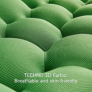 VnndeNest 74.8'' Modern Loveseat Sofa, Upholstered Comfy Mesh Fabric Oversized Love Seat Floor Sofa, Modern 2 Seater Bubble Sofa with 3D Honeycomb Shape for Living Room, Bedroom, Small Spaces, Green