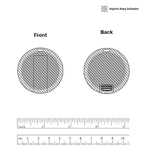 Possibox Custom Round Card USB Flash Drive Printed with Your Logo - Wholesale Bulk - 32GB 100 Pack