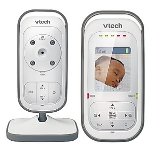 VTech VM511 Blue Video Baby Monitor with Automatic Infared Night Vision, Talk-Back Intercom, Digitized Transmission & 1,000 feet of Range