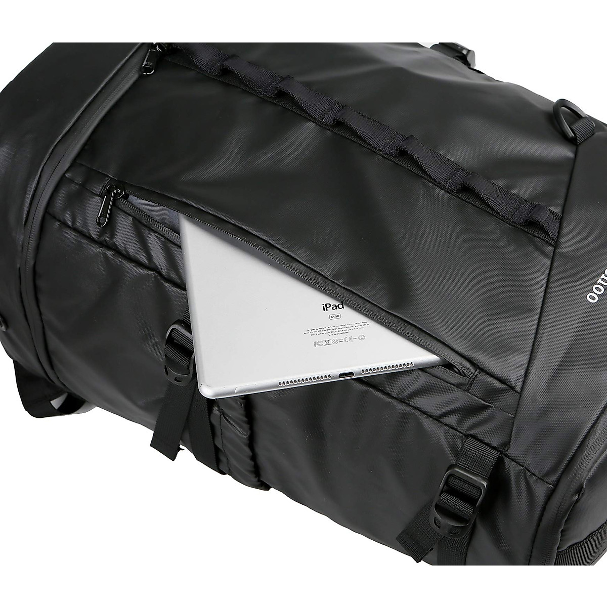 Mouteenoo Travel Backpack with Shoes Compartment for Gym Sports Hiking Water-Resistant Backpack for Men and Women (Black)