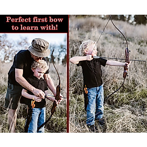 54” Little Tiger Takedown Recurve Bow – Compact Fast Accurate 54" Target & Frist Bow – Right & Left Hand – Draw Weights in 16-24 lbs – Beginner to Intermediate - USA Company – 16L