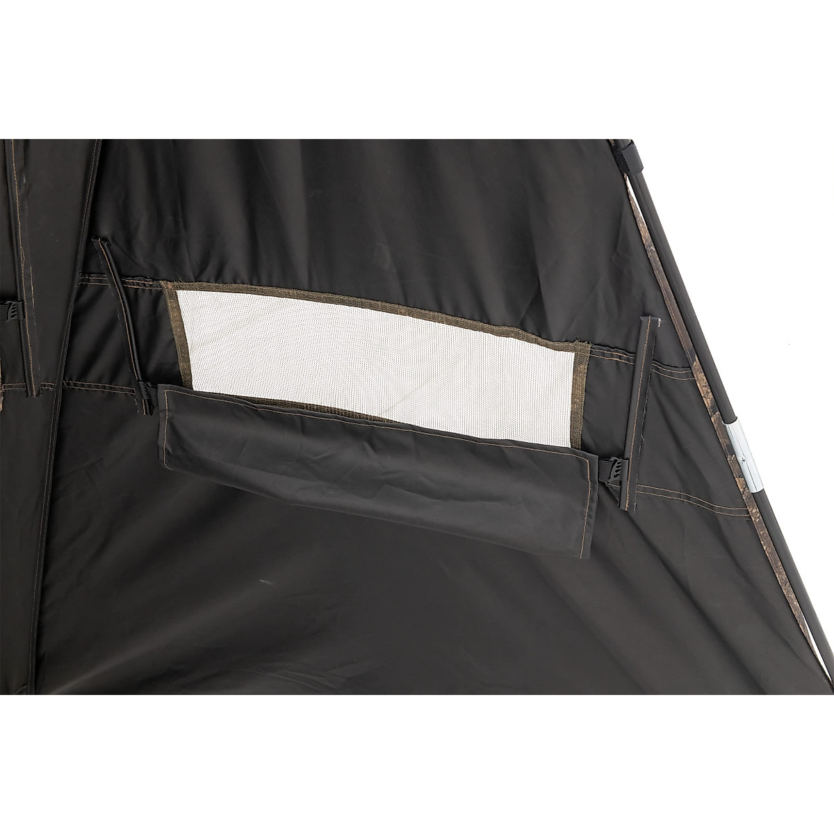 ALPS OutdoorZ Dash Camo Panel Hunting Blind with Hybrid 2 Person Ground Pop Up Design for Quick Deployment, Wide Window, and Interior Mesh Pocket, Realtree Timber