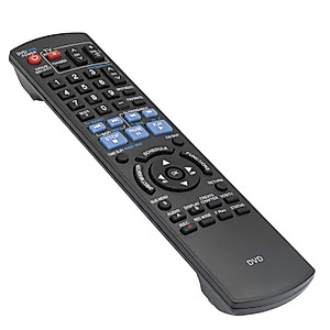 N2QAYB000197 Replace Remote Control fit for Panasonic DVD VCR DVDR Recorder Combo Diga DMR-EZ48 DMR-EZ485 DMR-EZ48V DMR-EZ485V DMR-EZ485VK DMR-EZ48VK DMR-EZ37V DMR-EZ37 DMR-EZ37VS DMR-EZ37VK