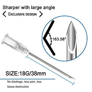Careach 16Ga 1.5inch (100pcs) for Lab Dispensing Accessories, Individual Package